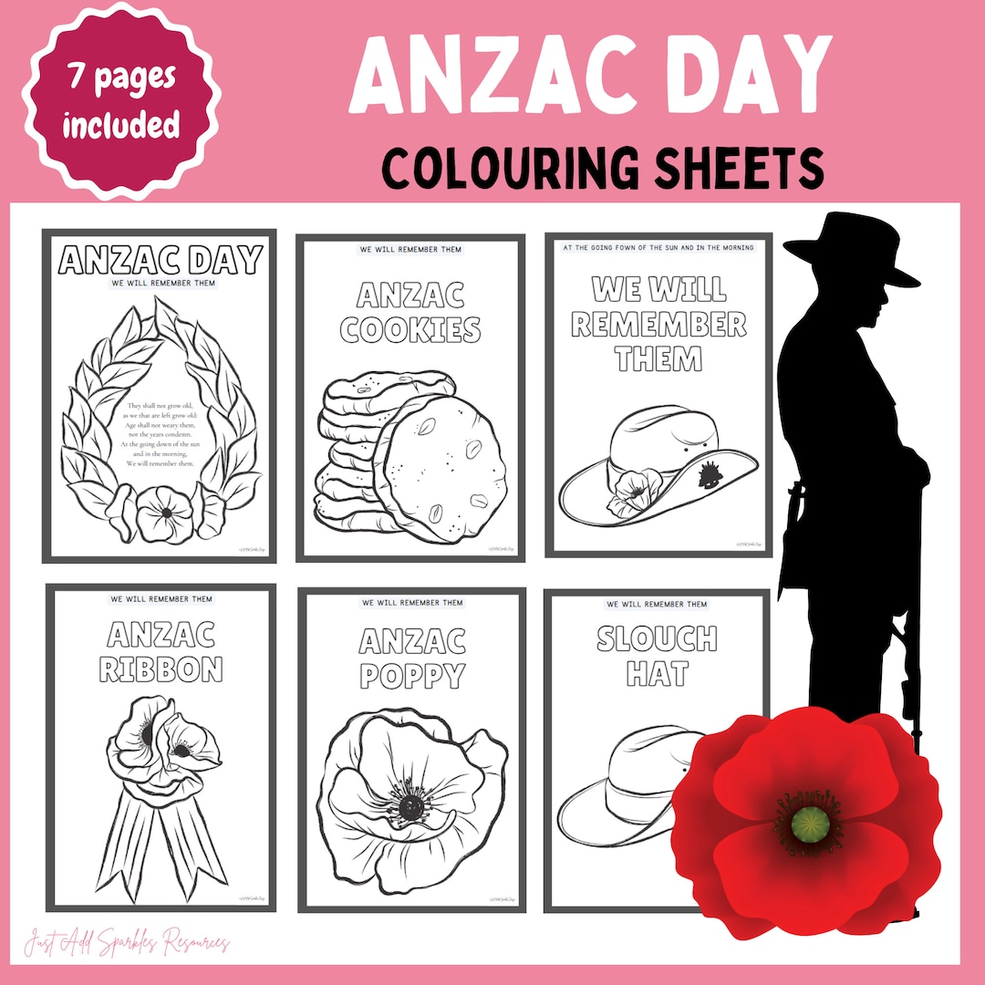 Anzac Day Colouring Sheets, Anzac Day Crafts, Anzac Day Art, Anzac Day ...