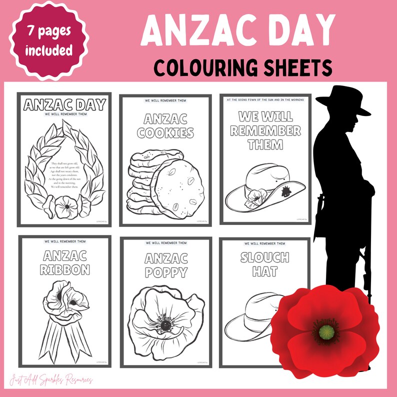 Anzac Day Colouring Sheets, Anzac Day Crafts, Anzac Day Art, Anzac Day ...