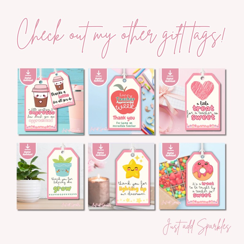 Teacher Appreciation Candle Bath Thank You Gift Tag Printable | Student ...