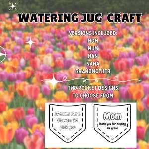Mother's Day Craft Ideas Watering Jug Craft Kit, Easy Mothers Day Craft ...