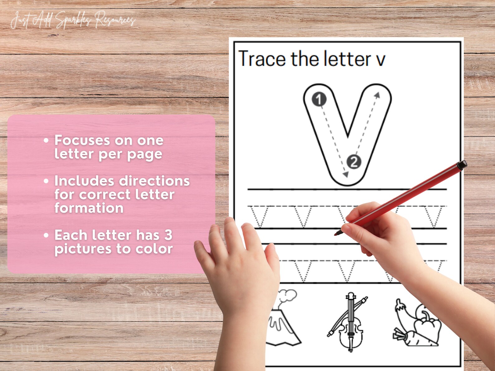 Printable Letter Tracing Worksheets Book, Handwriting Practice Letter ...