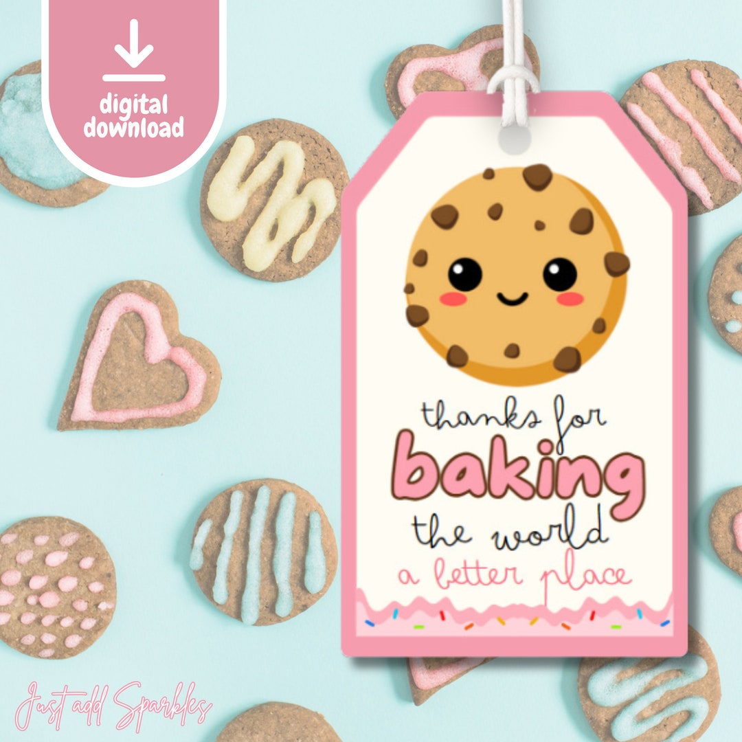 Teacher Appreciation Cookie Thank You Gift Tag Printable | Teacher ...