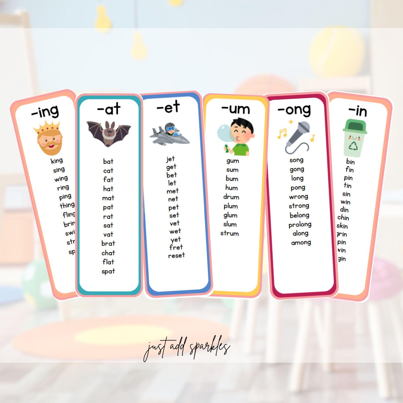 Learn to Read CVC Words, Kindergarten Reading, CVC Word Family Lists ...