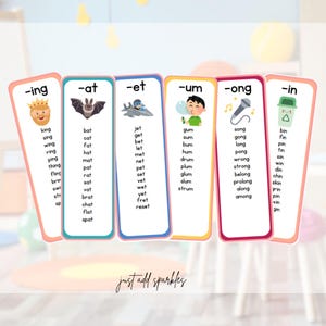 Learn to Read CVC Words, Kindergarten Reading, CVC Word Family Lists ...