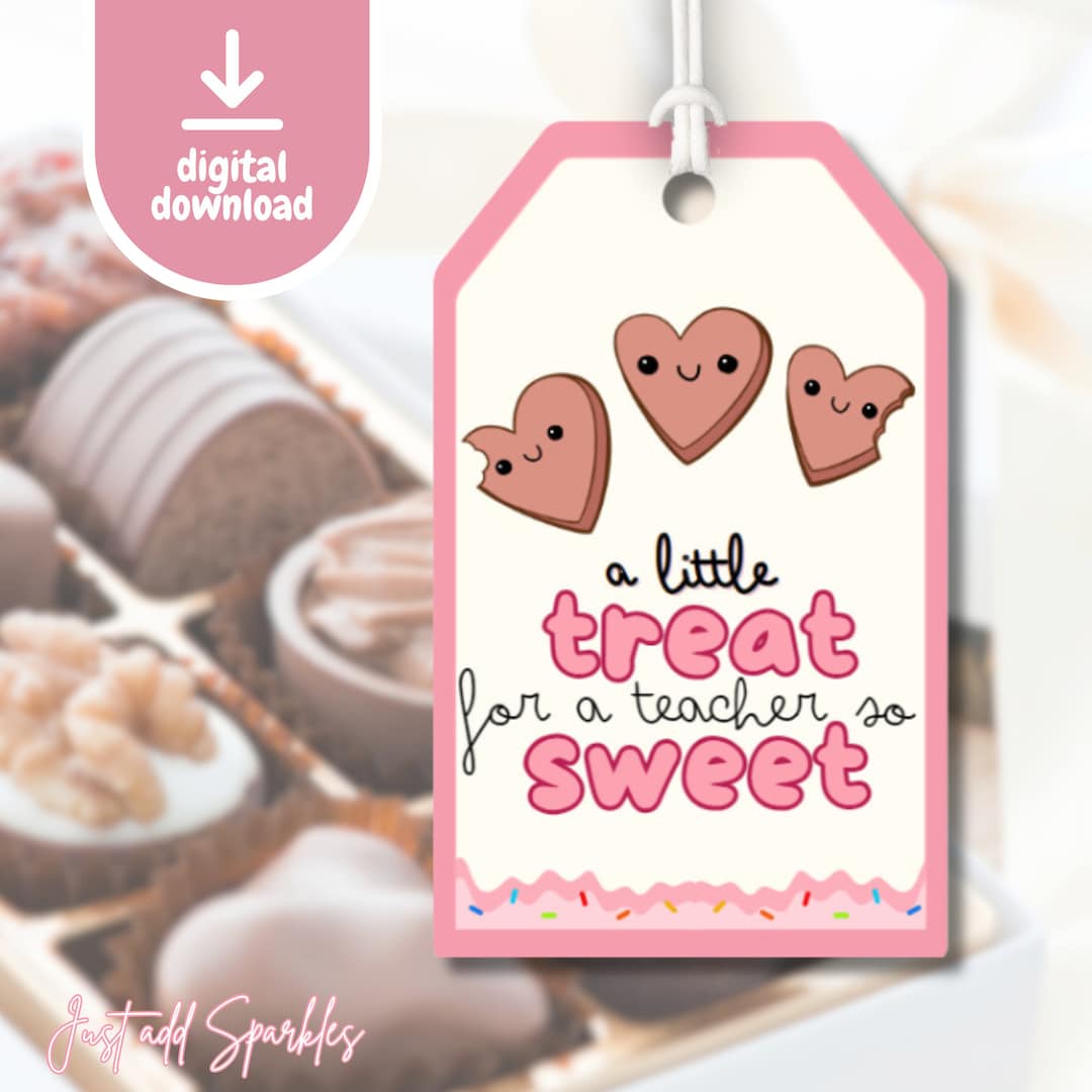 Teacher Appreciation Chocolate Thank You Gift Tag Printable | Teacher ...