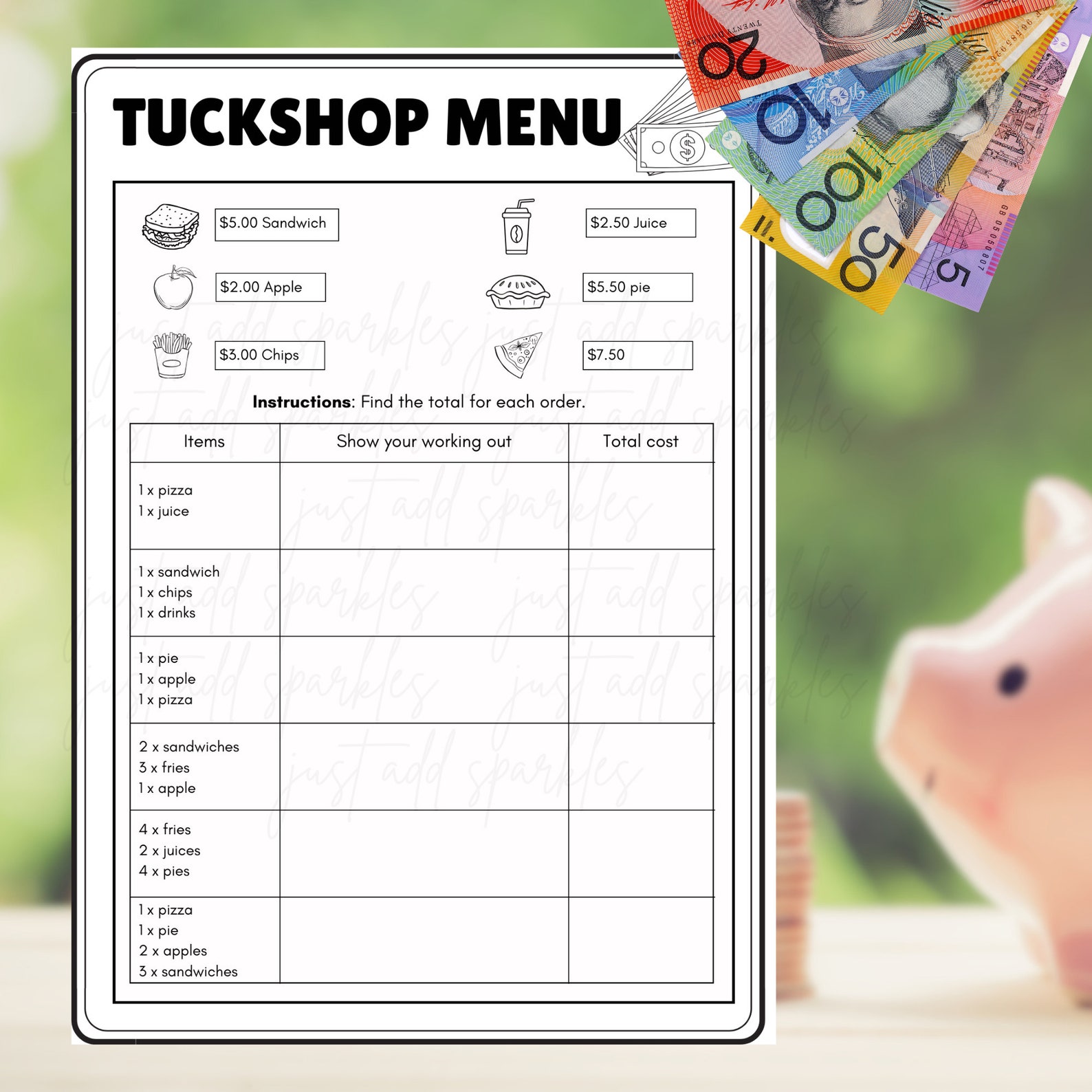 Australian Money Worksheets, Math Money Activities, Counting Money ...