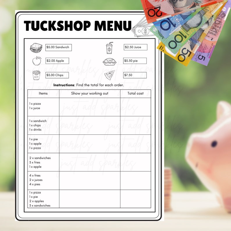 Australian Money Worksheets, Math Money Activities, Counting Money ...