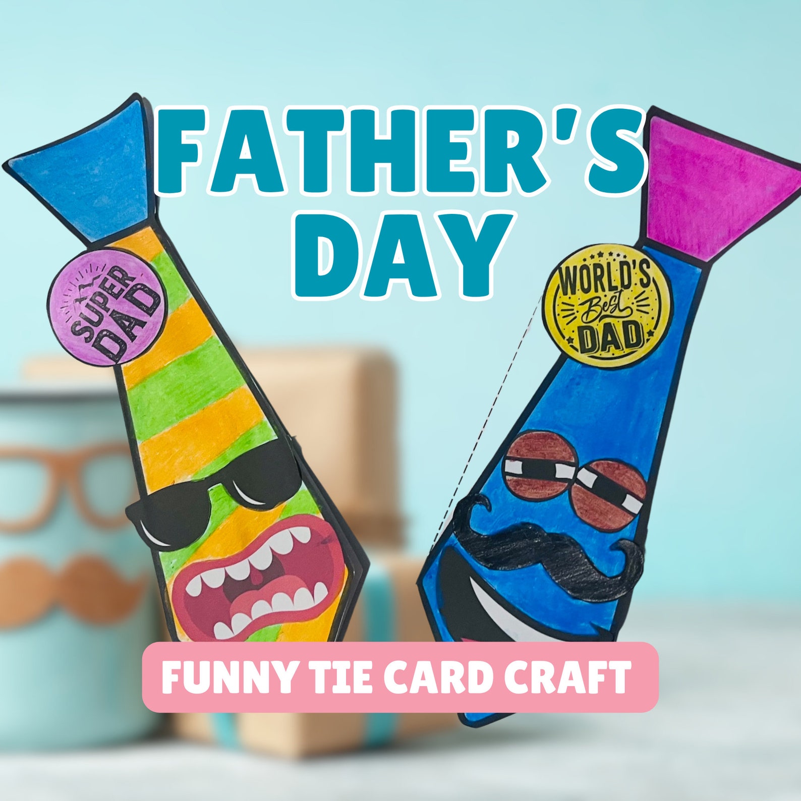 Fathers Day Craft, First Fathers Day, Easy Fathers Day Card, Funny ...