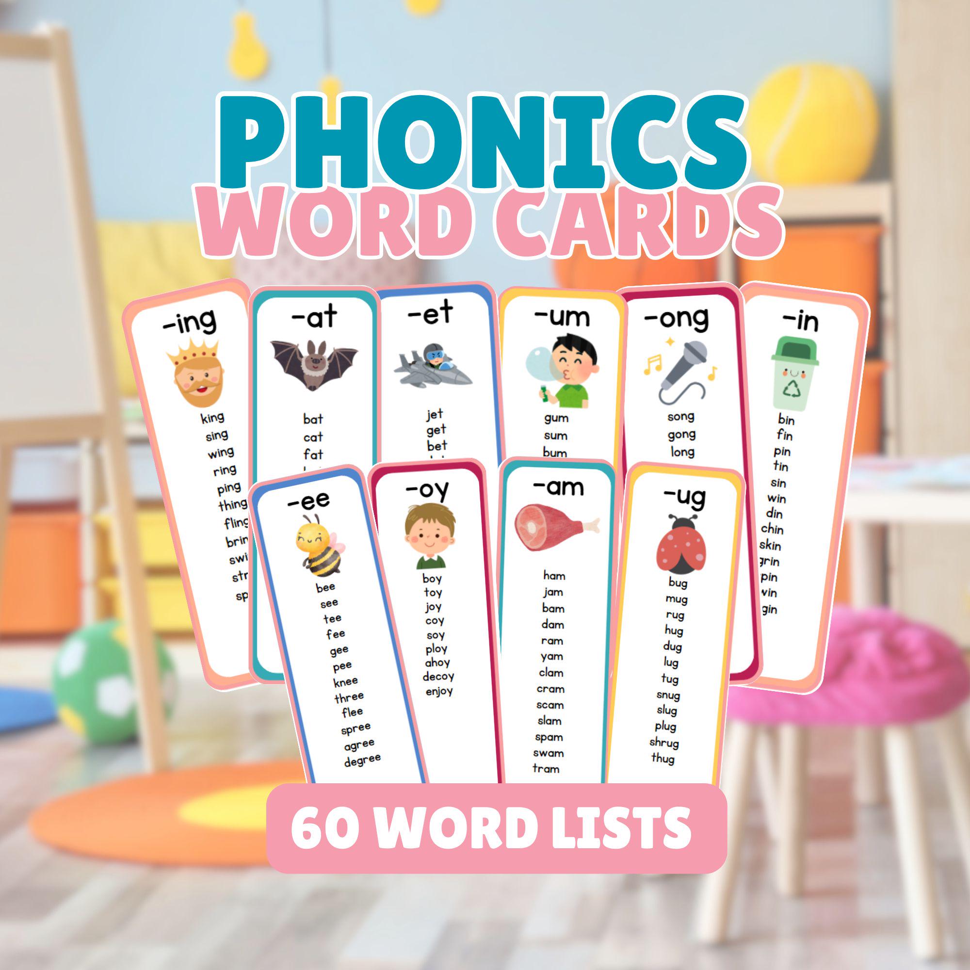 Learn to Read CVC Words, Kindergarten Reading, CVC Word Family Lists ...