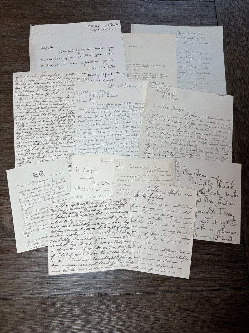 1920s Handwritten or Typed Letters for Junk Journaling, Collage or ...