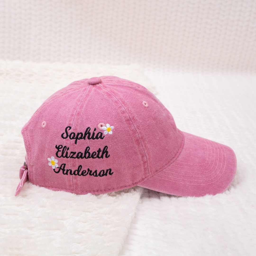 Personalized Kids Cap Toddler Baseball Caps Monogram Youth Baseball Hat ...