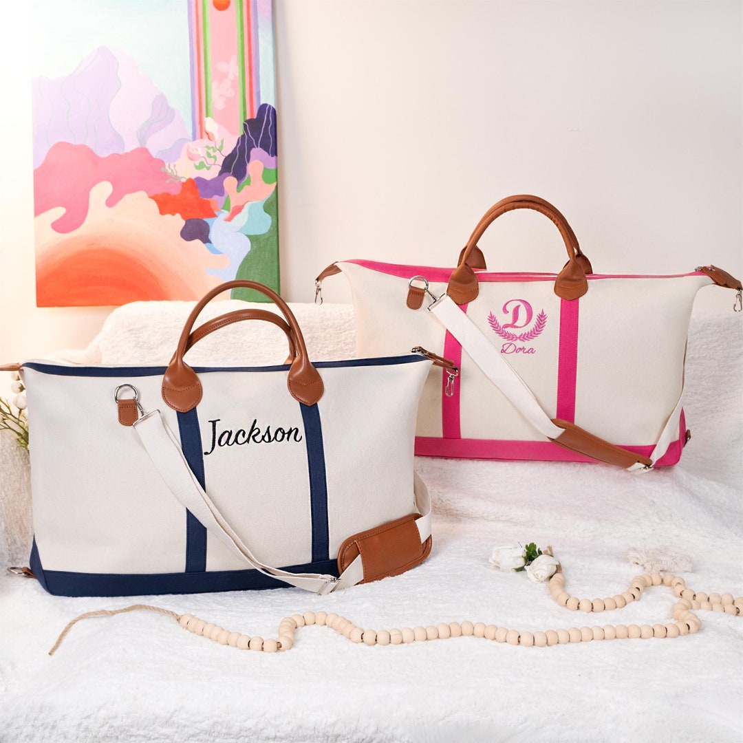 Name Duffel Bag Weekender Bags Personalized Mother Day Gift Monogrammed ...