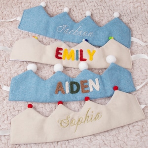 Personalized Baby Birthday Crown Handmade Baby Crown With Name for Baby ...