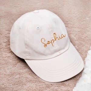 Personalized Kids Baseball Cap Hand Embroidered Caps With Name Toddler ...