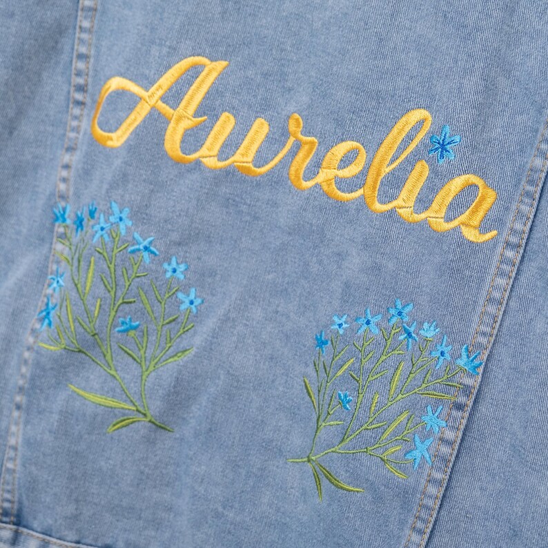 Personalized Jean Jackets Women Embroidered Denim Jackets for Best ...