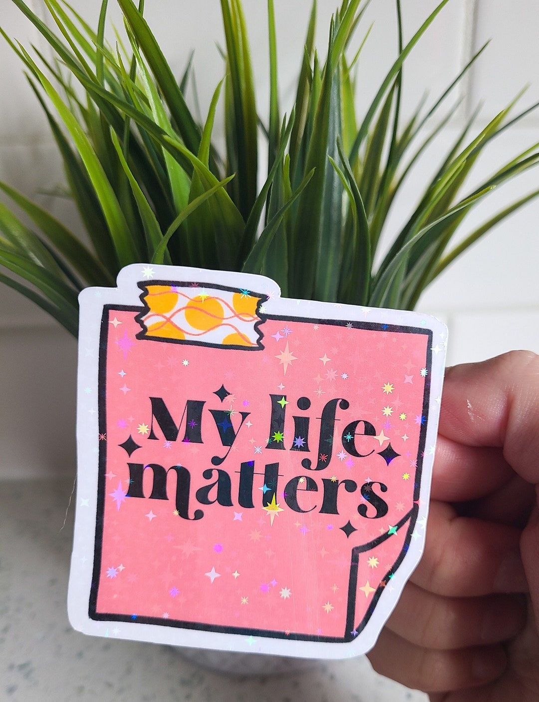 My Life Matters Sticker, Post It Note Decal, Water Bottle Decal, Note ...