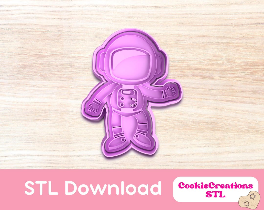 Spacesuit Cookie Cutter STL File Instant Download, Spaceman Cookie Cutter, Clay Cutter Stamp - Etsy