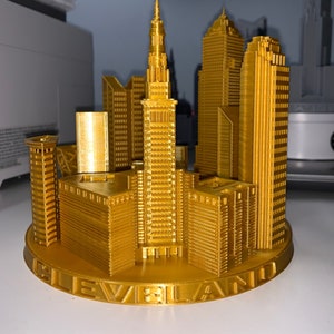 Cleveland Skyline 3D Model Desktop NEW 2024 Sherwin Williams World ...