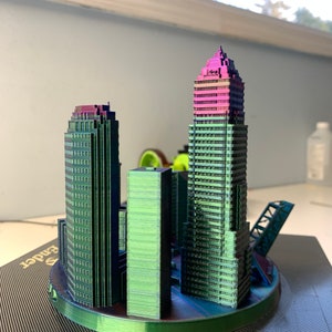 Cleveland Skyline Cityscape 3d Miniature Model - Etsy