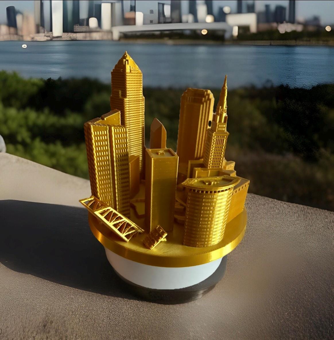 Cleveland Skyline 3D Model Desktop NEW 2024 Sherwin Williams World ...