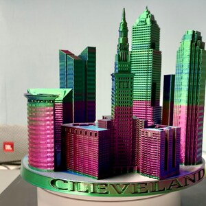 Cleveland Skyline Cityscape 3d Miniature Model - Etsy