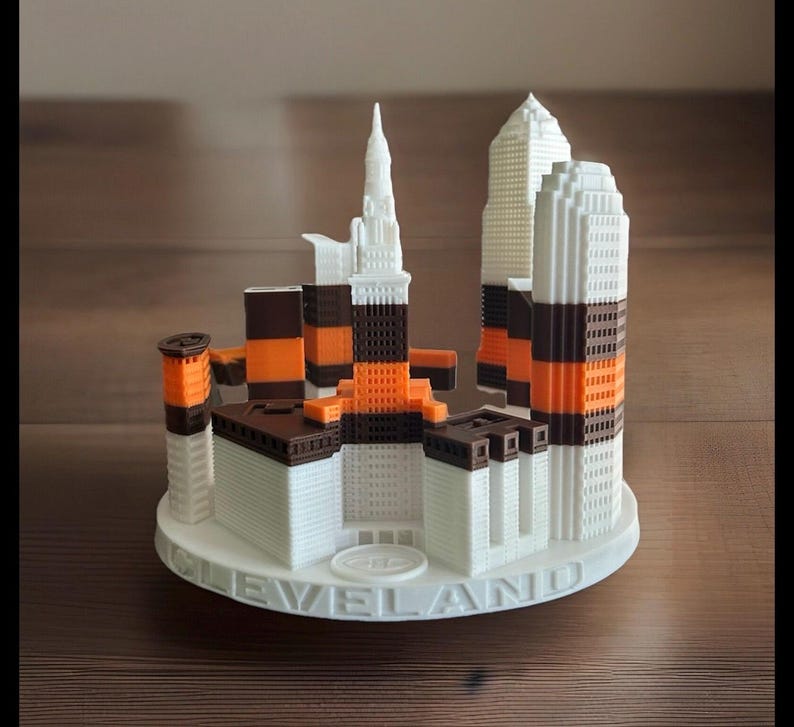Cleveland Skyline 3D Model Desktop NEW 2024 Sherwin Williams World ...