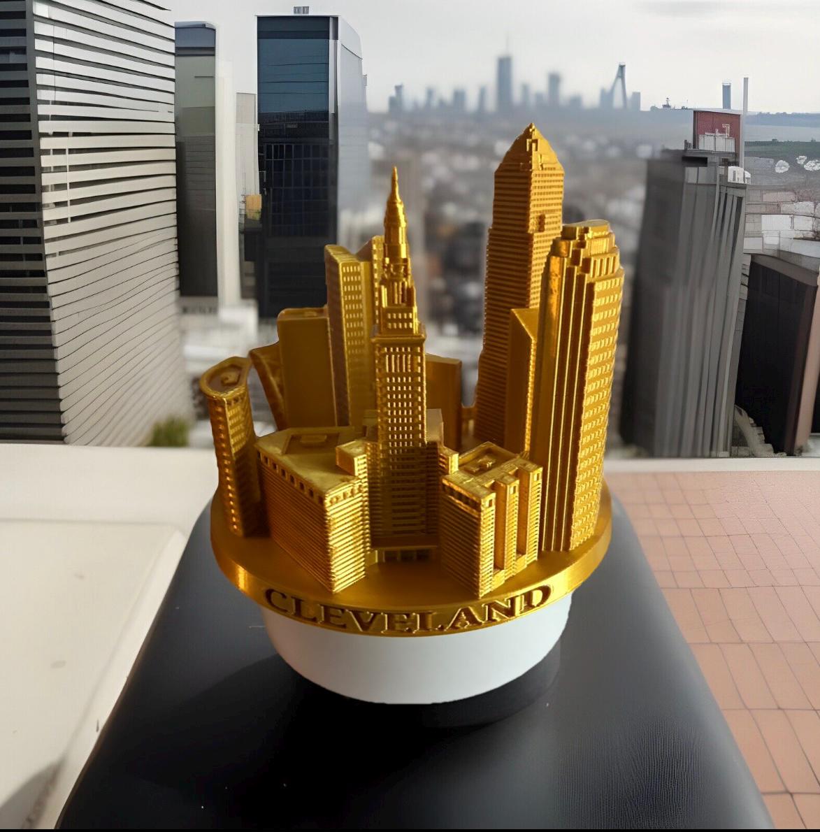 Cleveland Skyline 3D Model Desktop NEW 2024 Sherwin Williams World ...