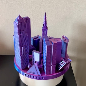 Cleveland Skyline 3D Model Desktop NEW 2024 Sherwin Williams World ...