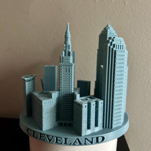 Cleveland Skyline 3D Model Desktop NEW 2024 Sherwin Williams World ...