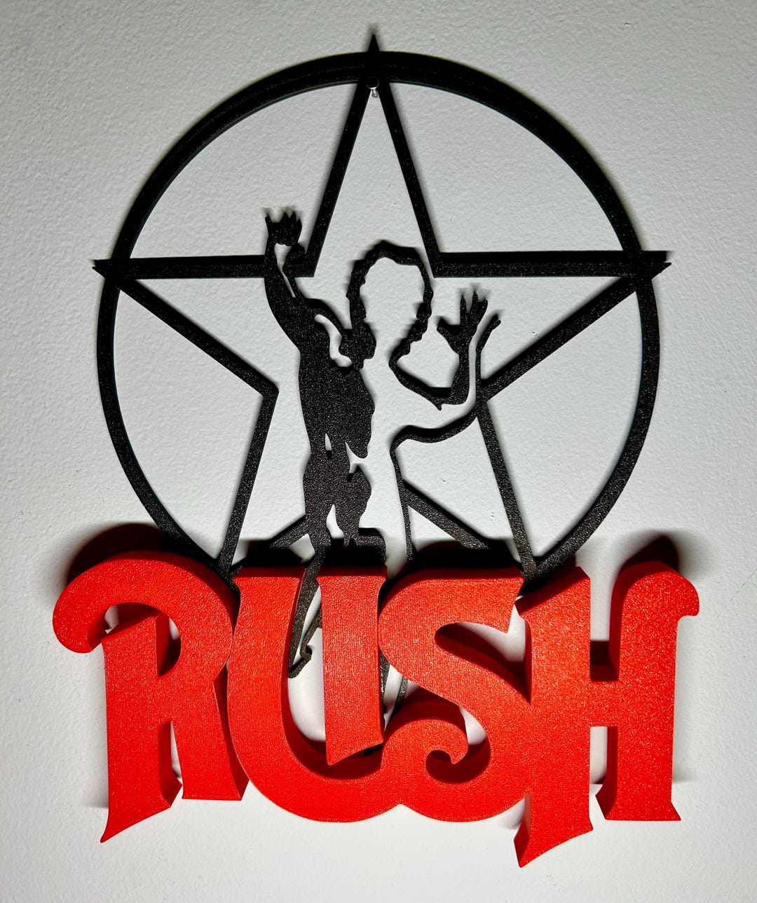 Rush Starman 3d Wall Art Large 11.5” Tall 9.5” Wide Hanging Sign Band ...