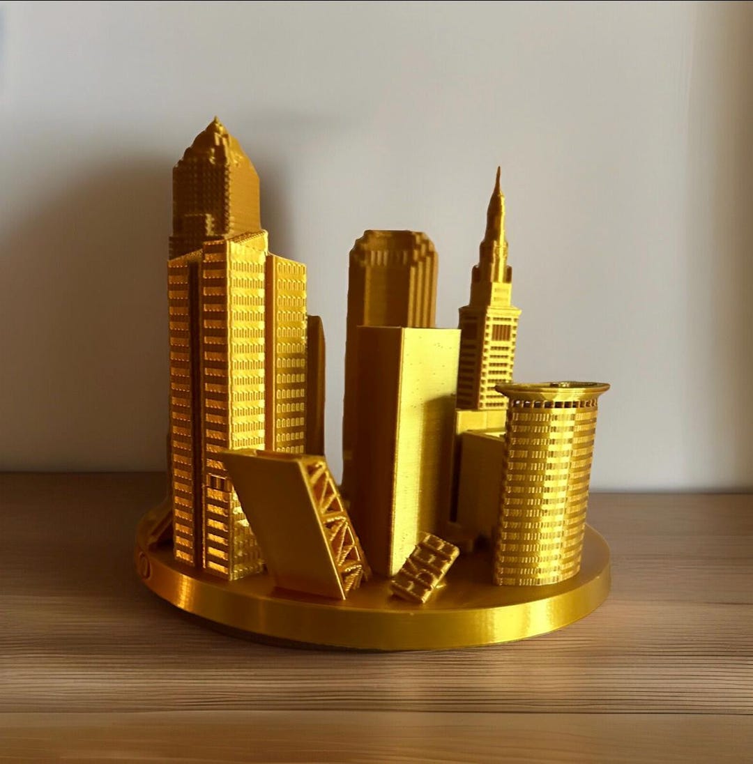 Cleveland Skyline 3D Model Desktop NEW 2024 Sherwin Williams World ...