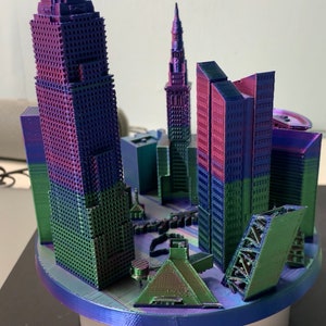 Cleveland Skyline Cityscape 3d Miniature Model - Etsy