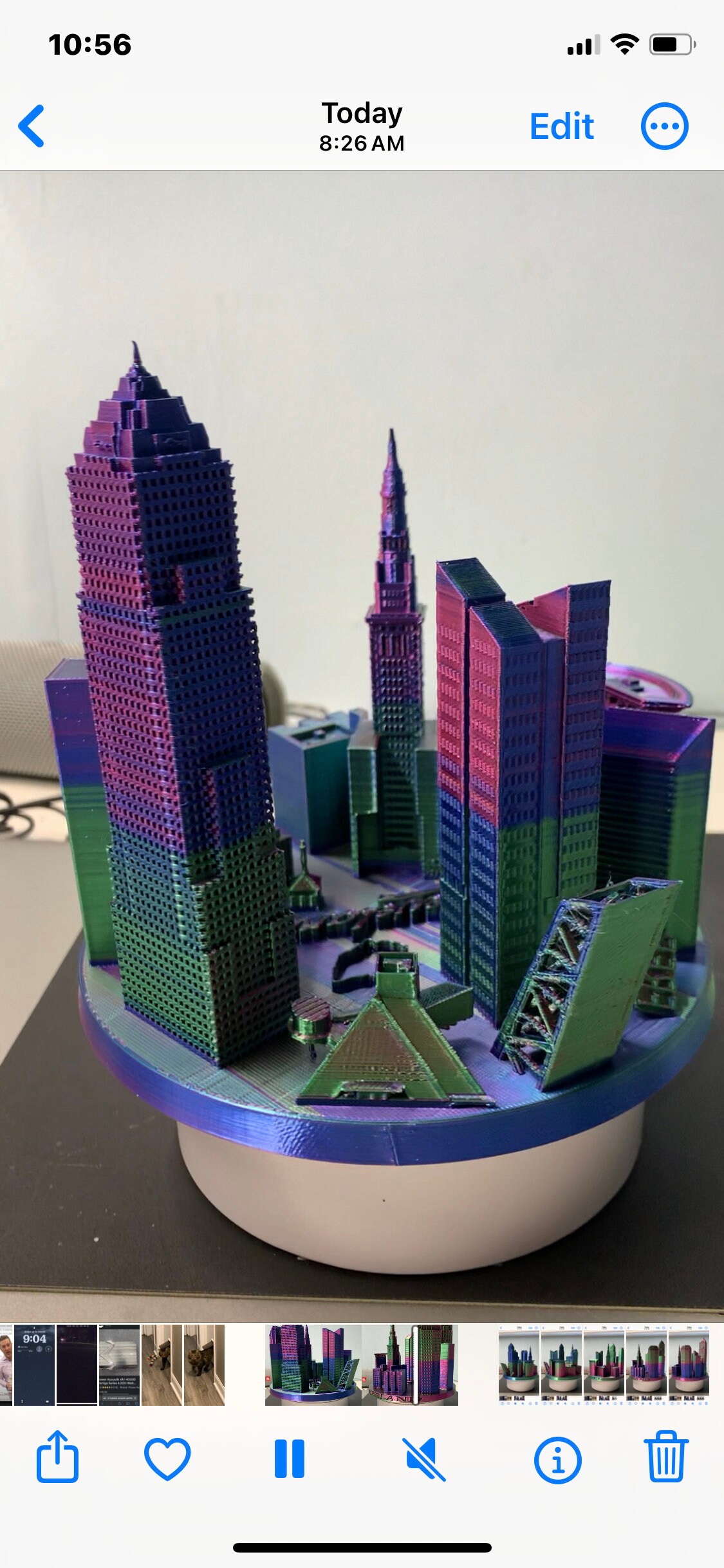 Cleveland Skyline Cityscape 3d Miniature Model - Etsy
