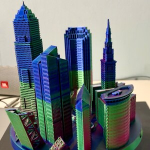 Cleveland Skyline Cityscape 3d Miniature Model - Etsy