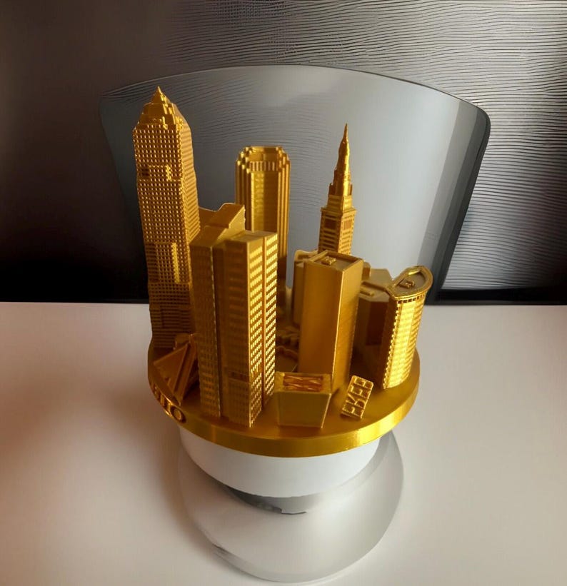 Cleveland Skyline 3D Model Desktop NEW 2024 Sherwin Williams World ...