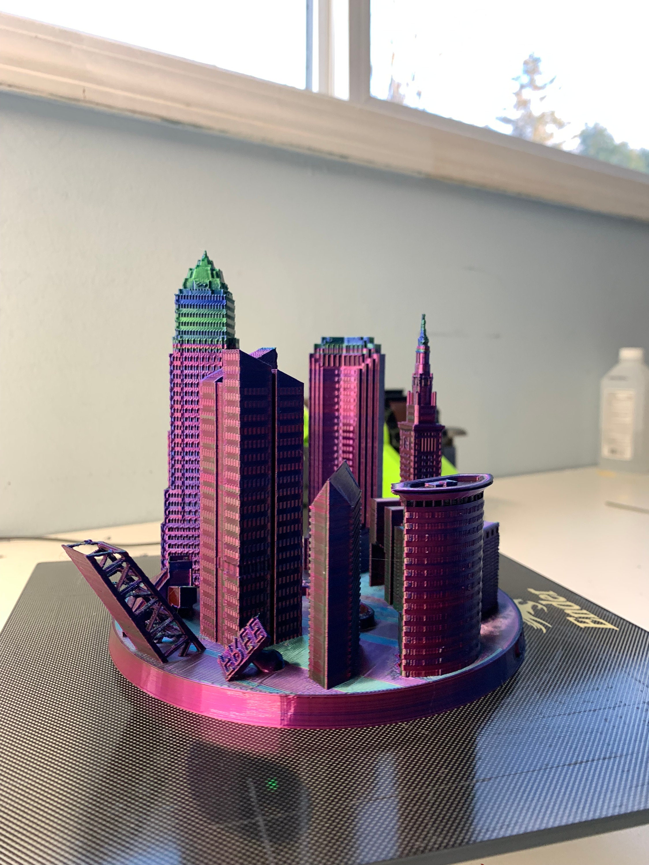 Cleveland Skyline Cityscape 3d Miniature Model - Etsy
