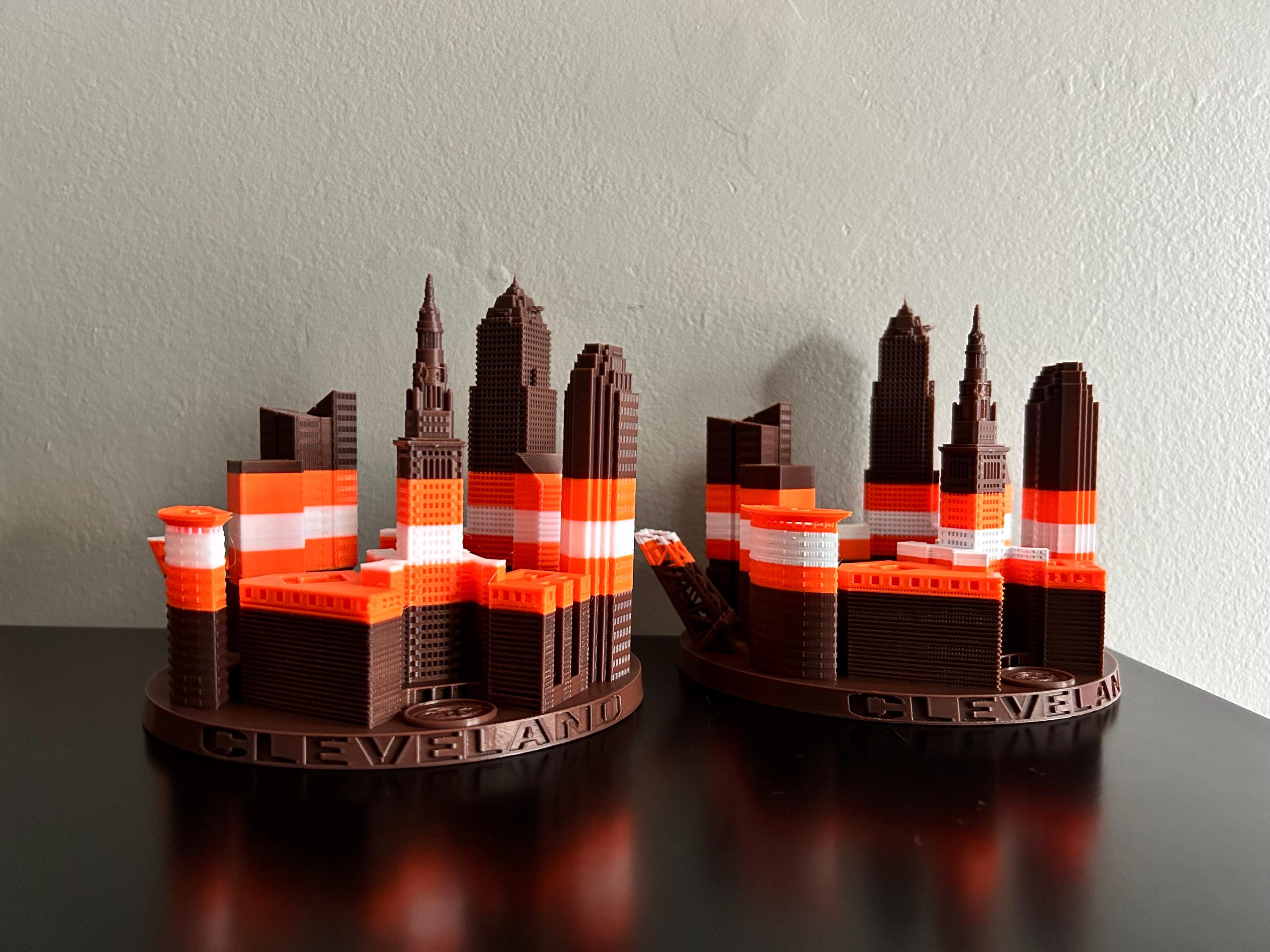 Cleveland Skyline 3D Model Desktop NEW 2024 Sherwin Williams World ...