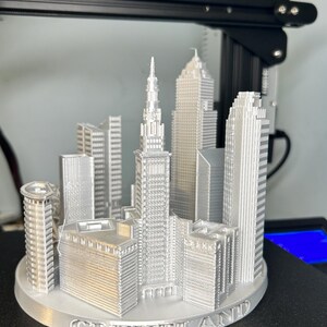 Cleveland Skyline 3D Model Desktop NEW 2024 Sherwin Williams World ...