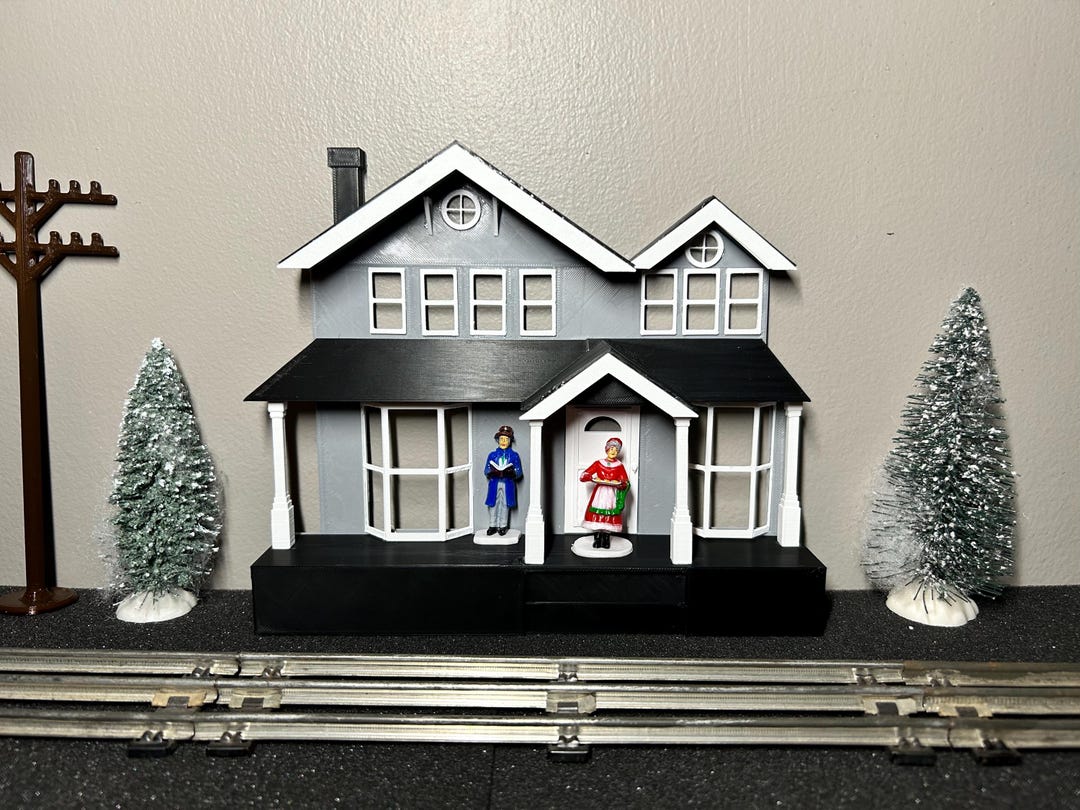 House Facade for Wall Shelf Train Set Display O Gauge O Scale Lionel ...