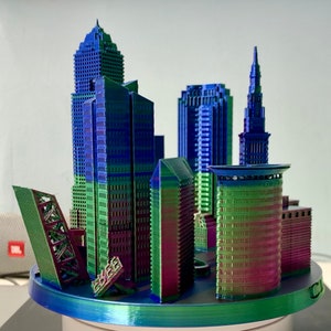 Cleveland Skyline Cityscape 3d Miniature Model - Etsy