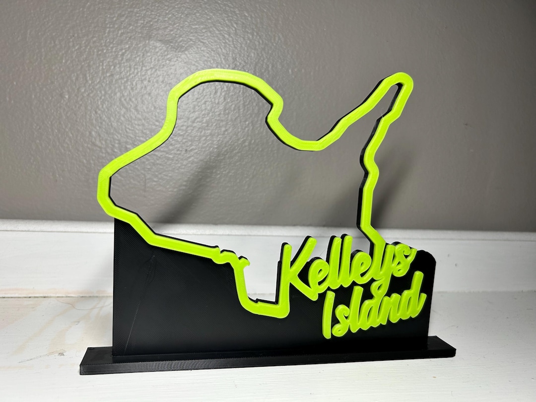 Kelleys Island Ohio 3D Model Sign: Lake Erie Souvenir - Etsy