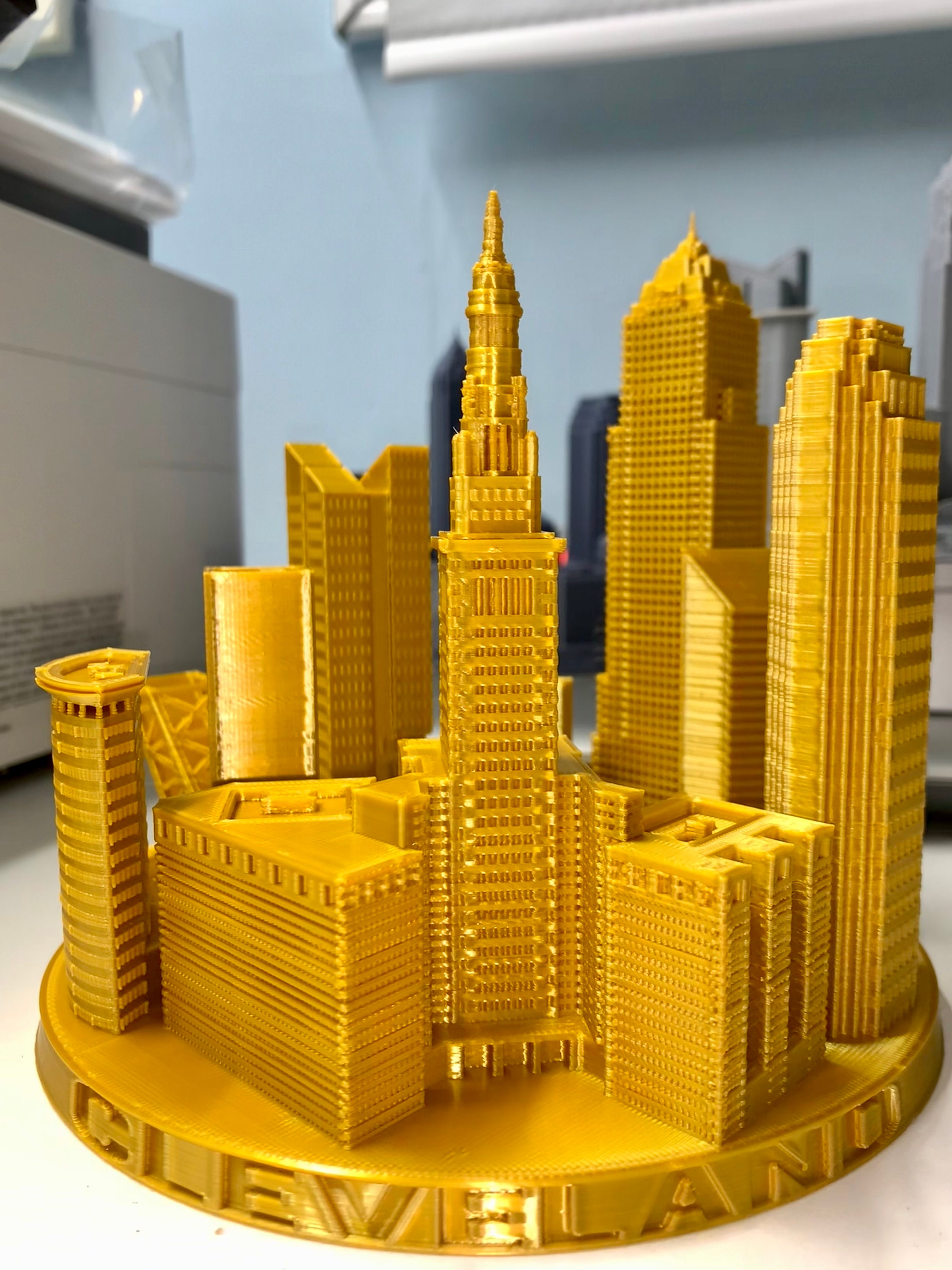 Cleveland Skyline 3D Model Desktop NEW 2024 Sherwin Williams World ...