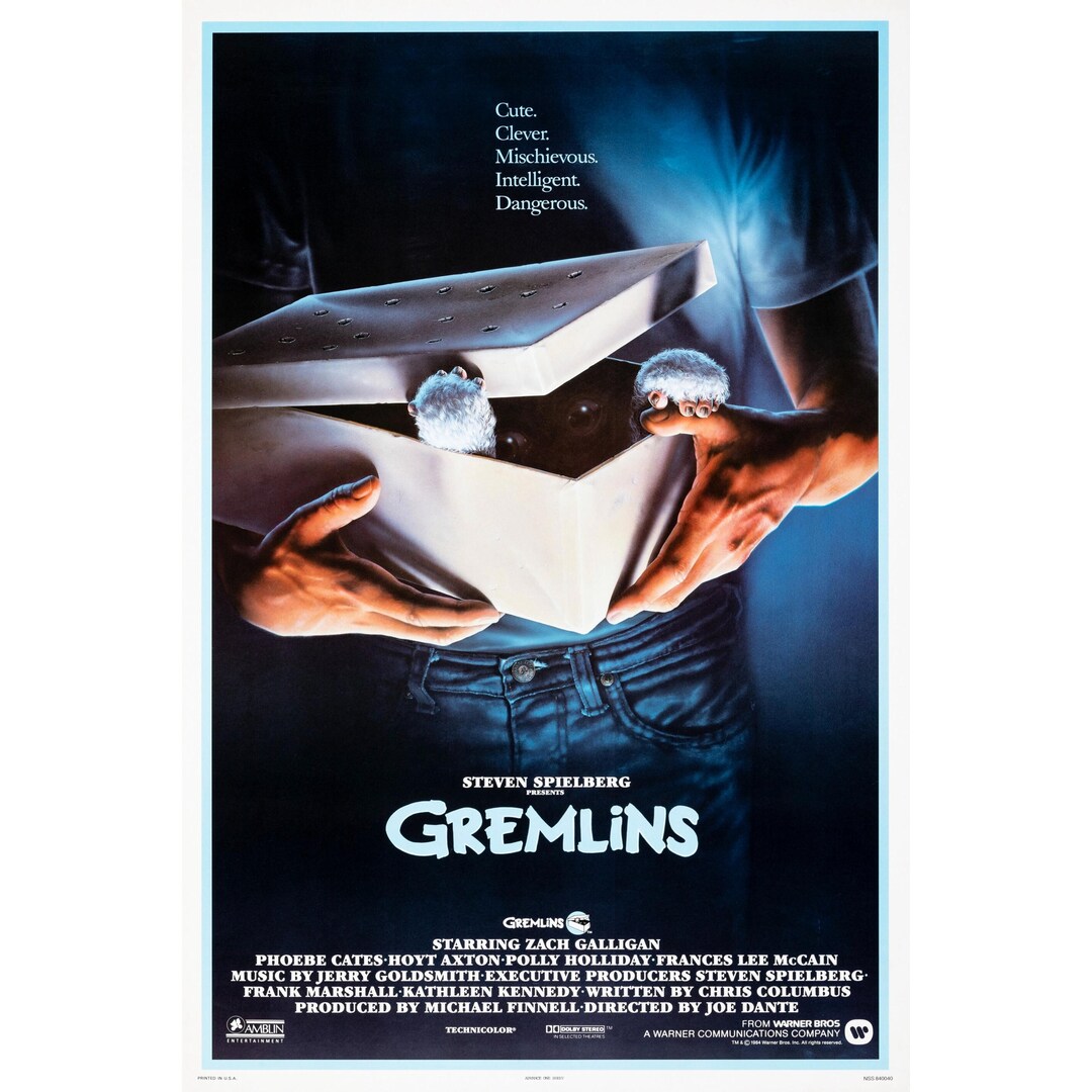 Gremlins 1984 Promotional Movie Poster HD Fine Art Print on Premium ...