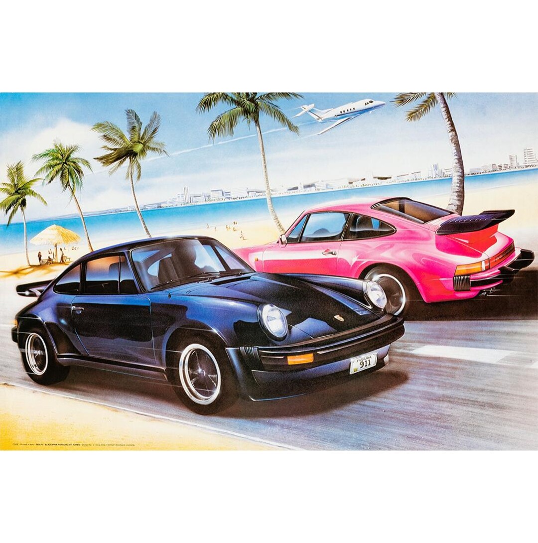 Porsche 977 Turbo Promotional Advertising Fine Art Print Poster on ...