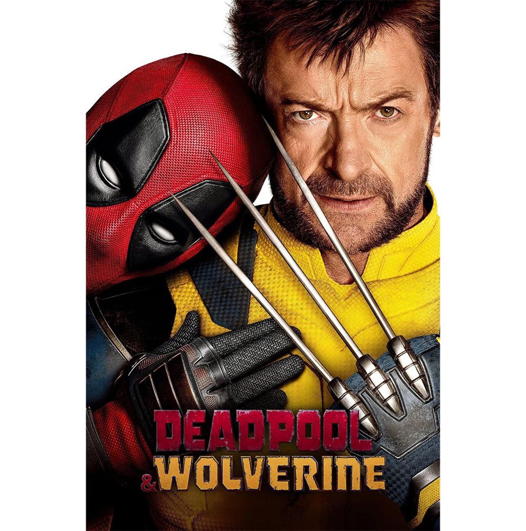 Deadpool & Wolverine 2024 Promotional Movie Poster Fine Art Print on ...