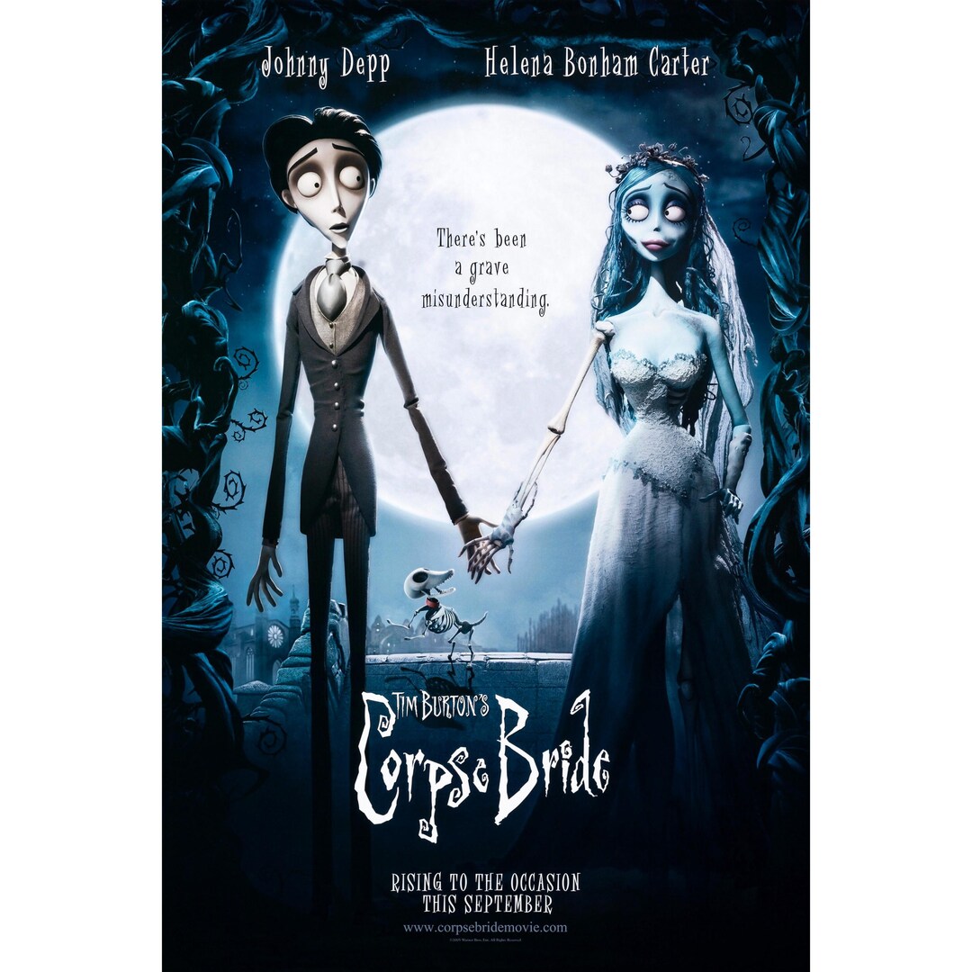Corpse Bride 2005 Promotional Movie Poster HD Fine Art Print on Premium ...