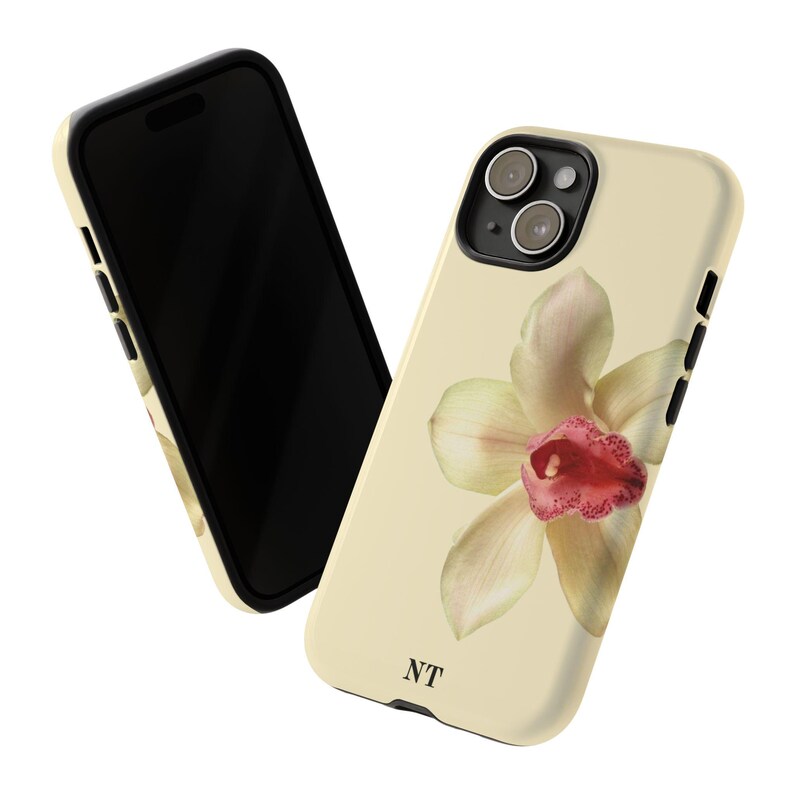 Yellow Orchid Phone Case, Flower Phone Case, Realistic Flower Phone ...