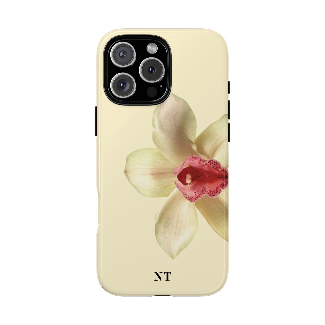 Yellow Orchid Phone Case, Flower Phone Case, Realistic Flower Phone ...