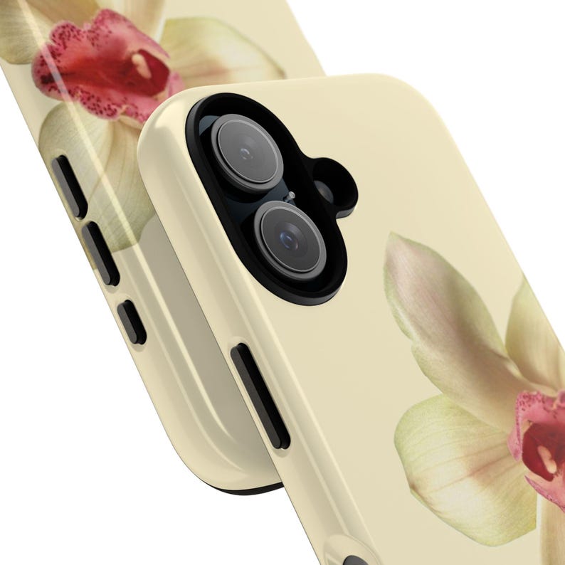 Yellow Orchid Phone Case, Flower Phone Case, Realistic Flower Phone ...