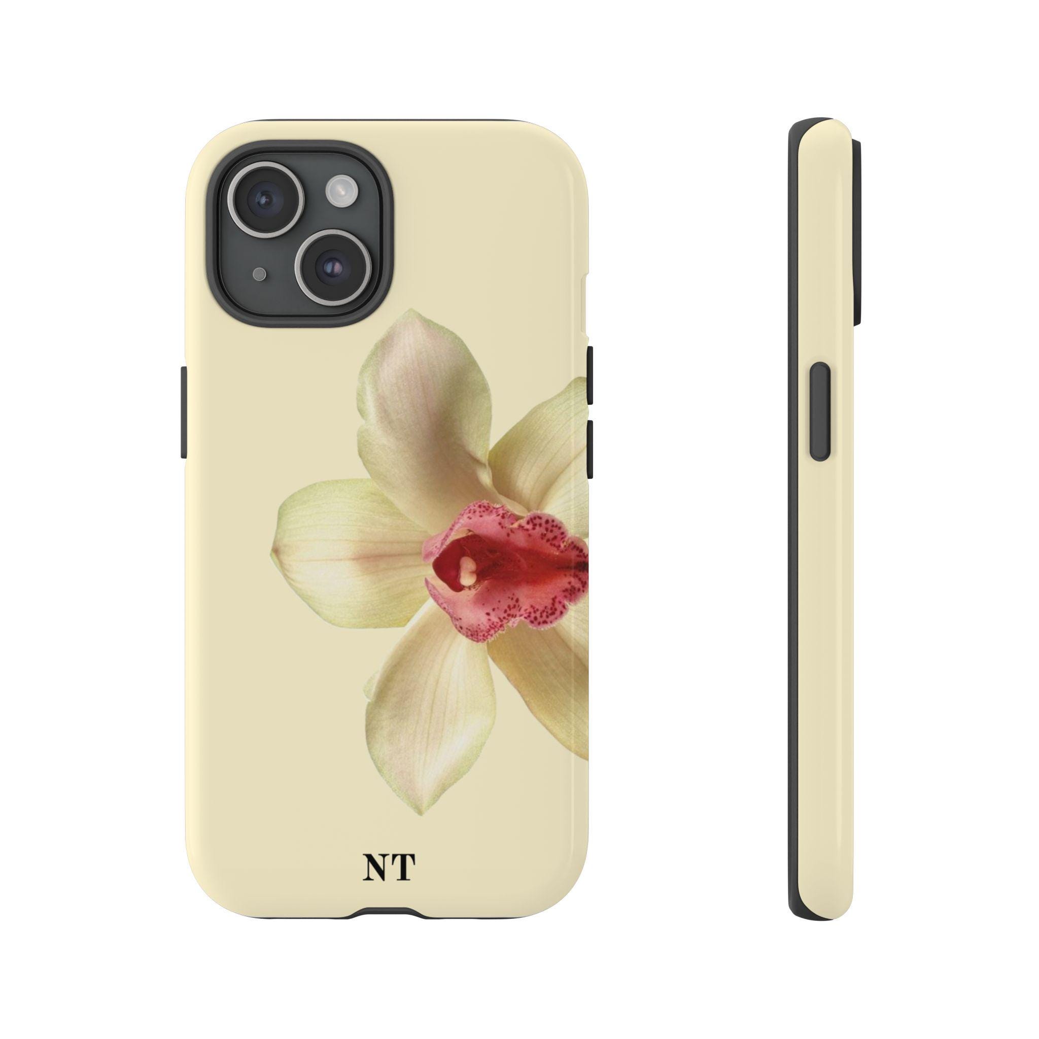 Yellow Orchid Phone Case, Flower Phone Case, Realistic Flower Phone ...